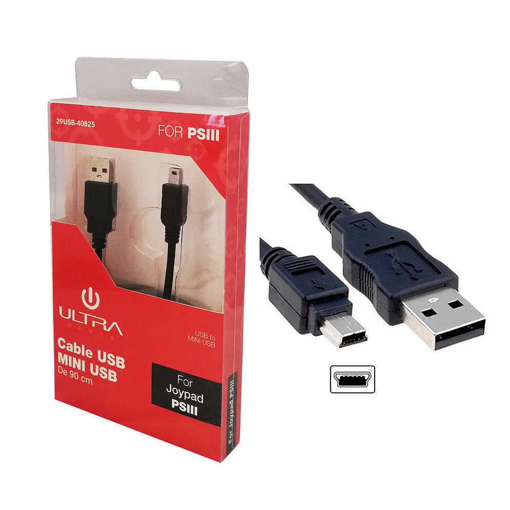 Cable USB a MINI USB ULTRA (Joypad PS3) – Quimera Quiroga